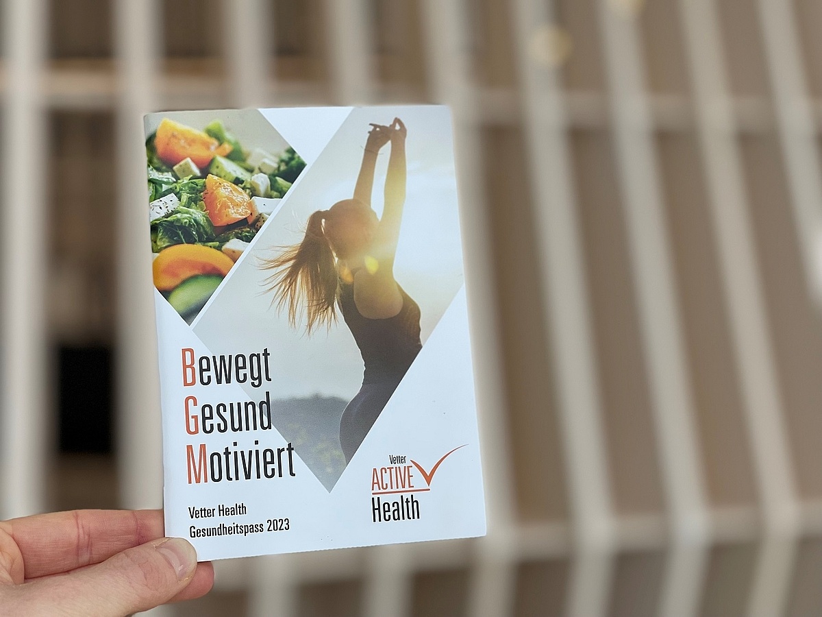 Bewegt. Gesund. Motiviert. Der Vetter Gesundheitspass 2023